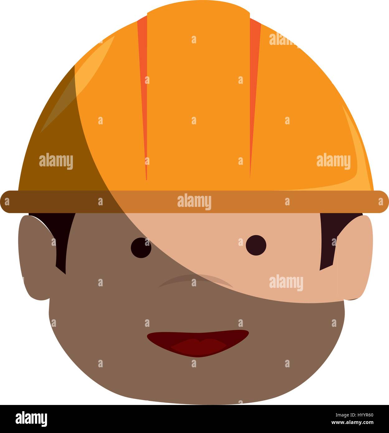 worker with helmet avatar vector illustration design Stock Vector Image ...