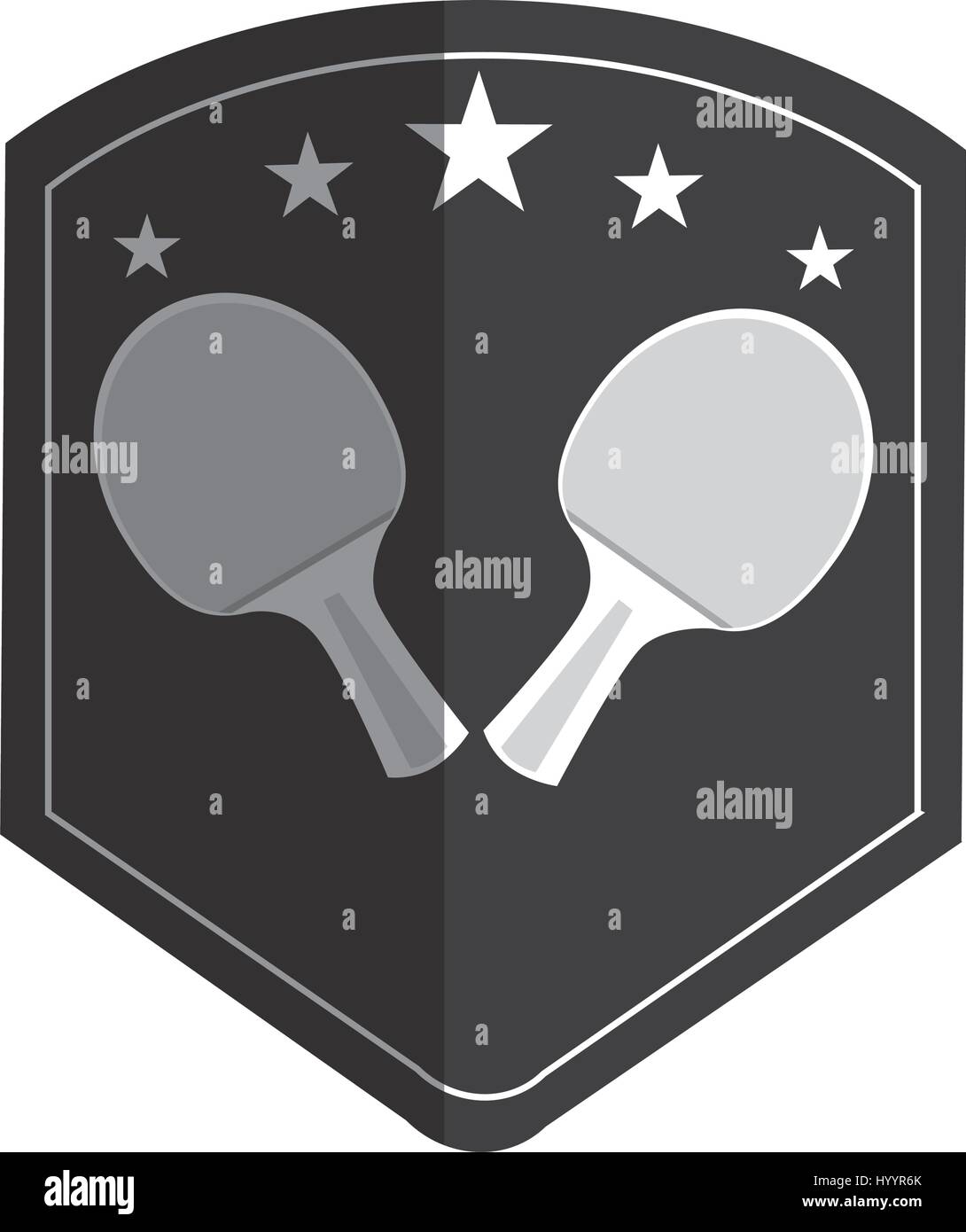 ping pong rackets emblem vector illustration design Stock Vector Image ...