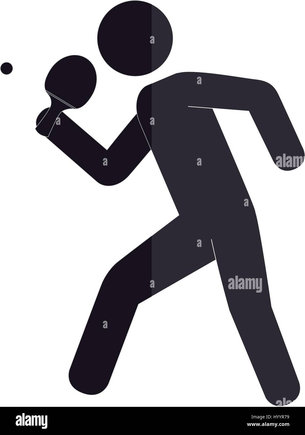 ping pong player avatar vector illustration design Stock Vector Image ...