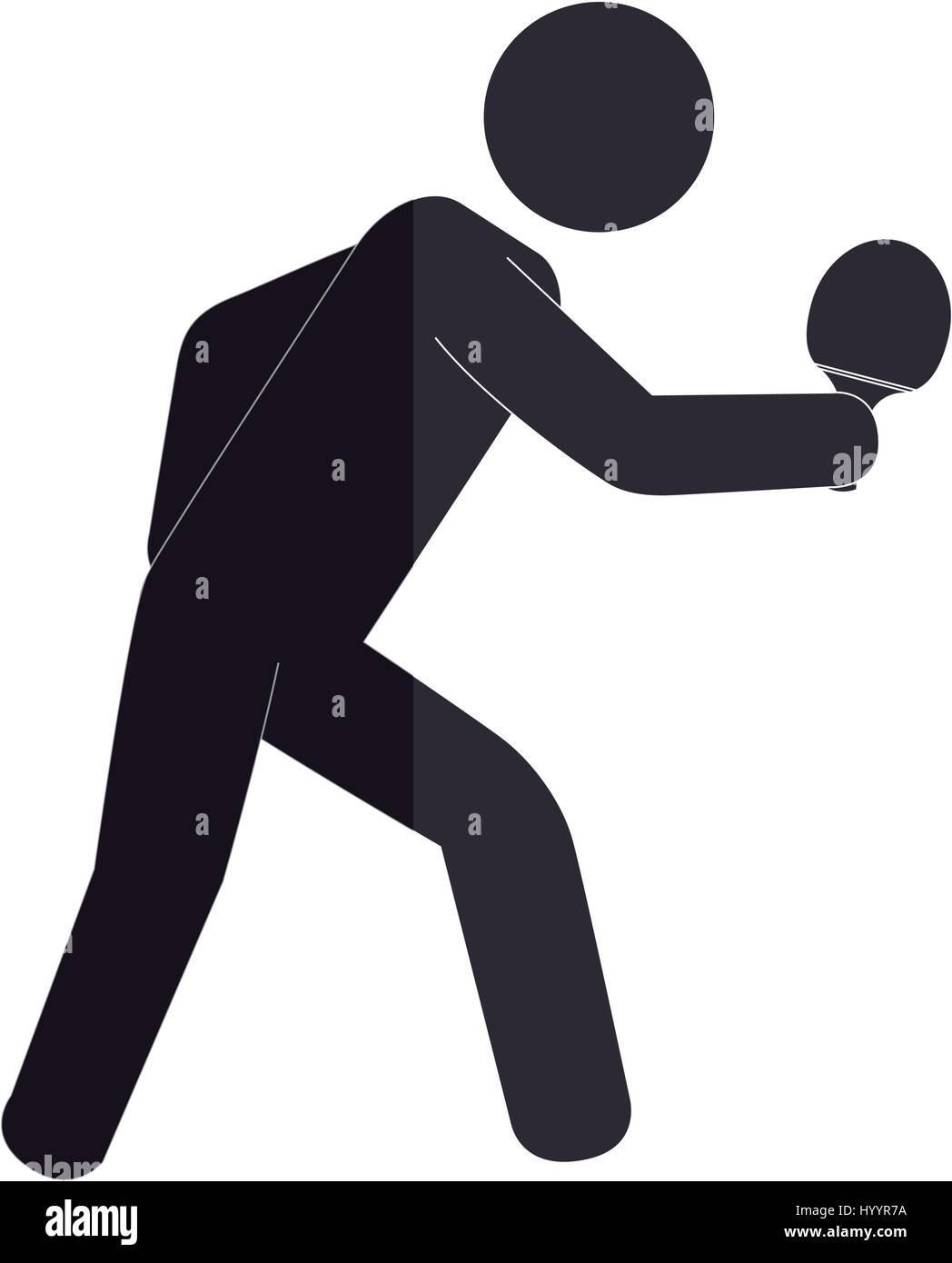 ping pong player avatar vector illustration design Stock Vector Image ...