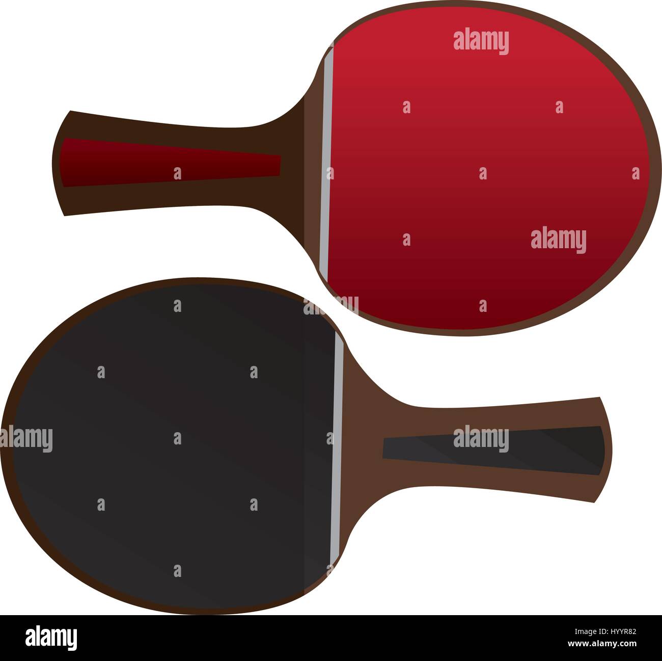 ping pong rackets equipment vector illustration design Stock Vector ...