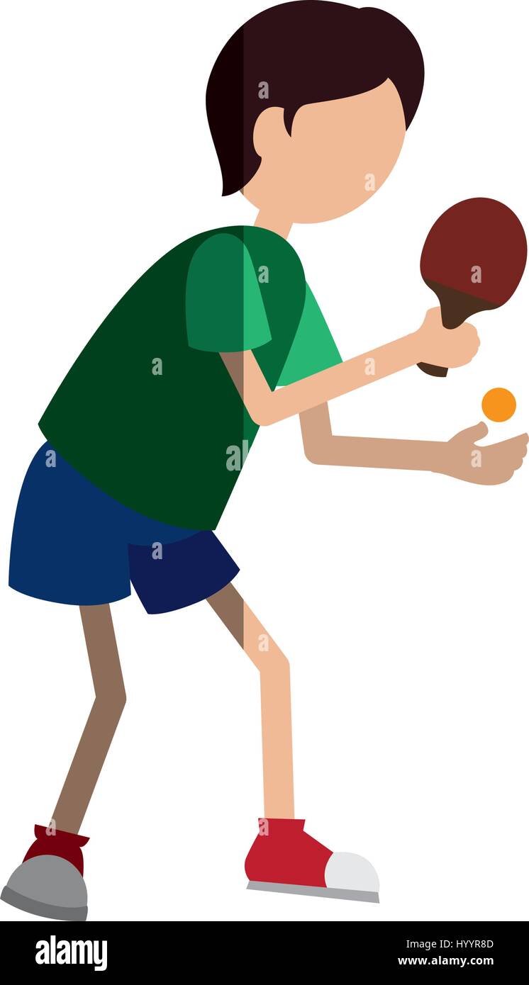 ping pong player avatar vector illustration design Stock Vector Image ...