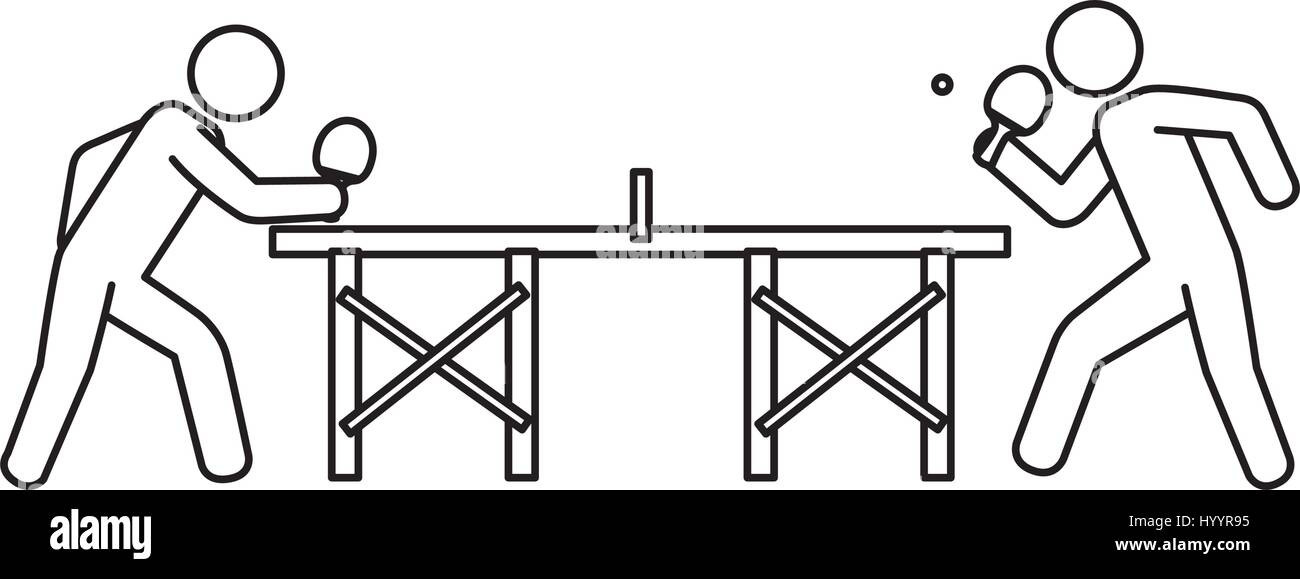 ping pong player avatar vector illustration design Stock Vector Image ...