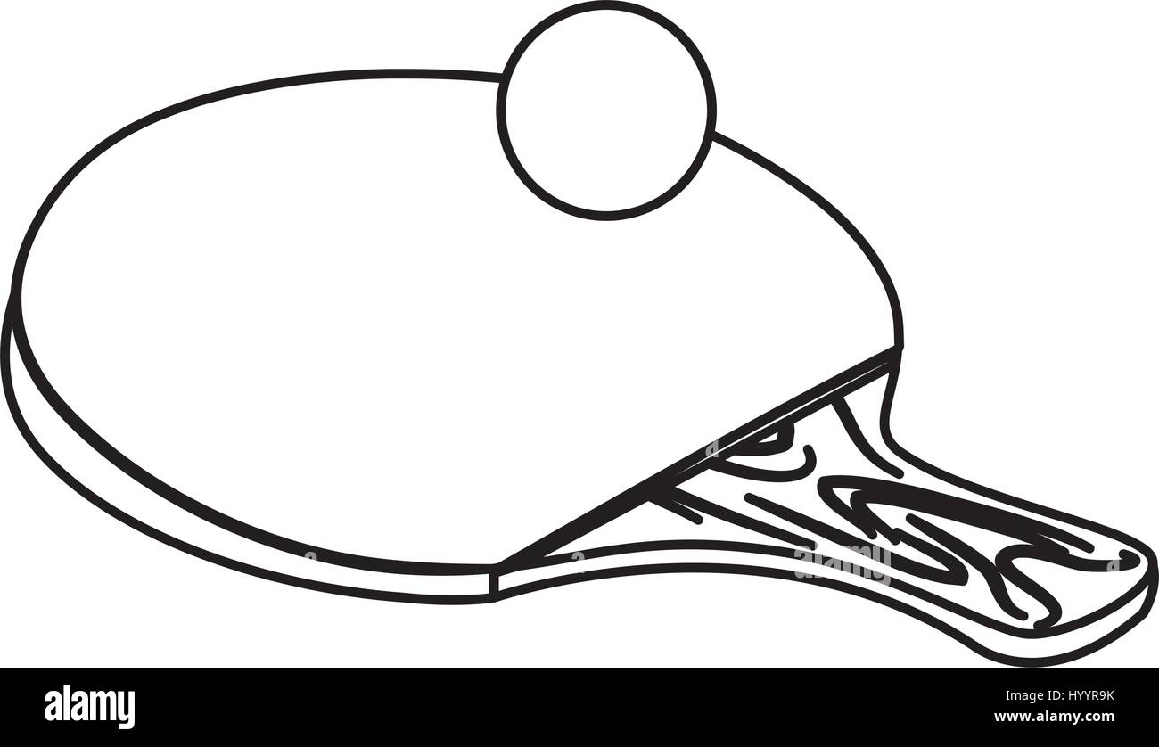 ping pong rackets equipment vector illustration design Stock Vector ...