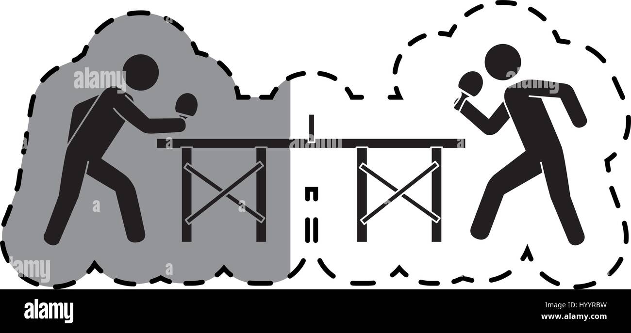 ping pong player avatar vector illustration design Stock Vector Image ...