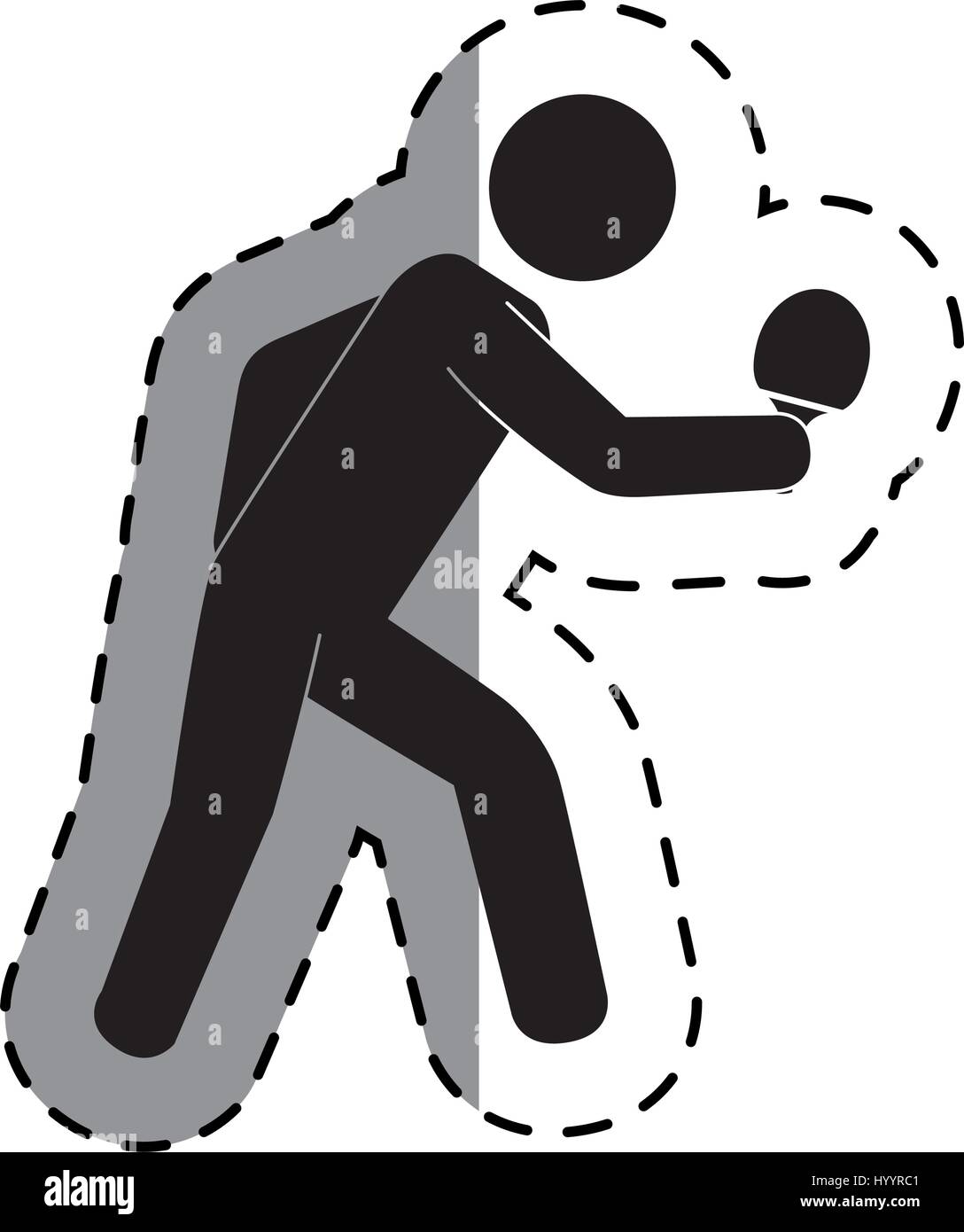 ping pong player avatar vector illustration design Stock Vector Image ...