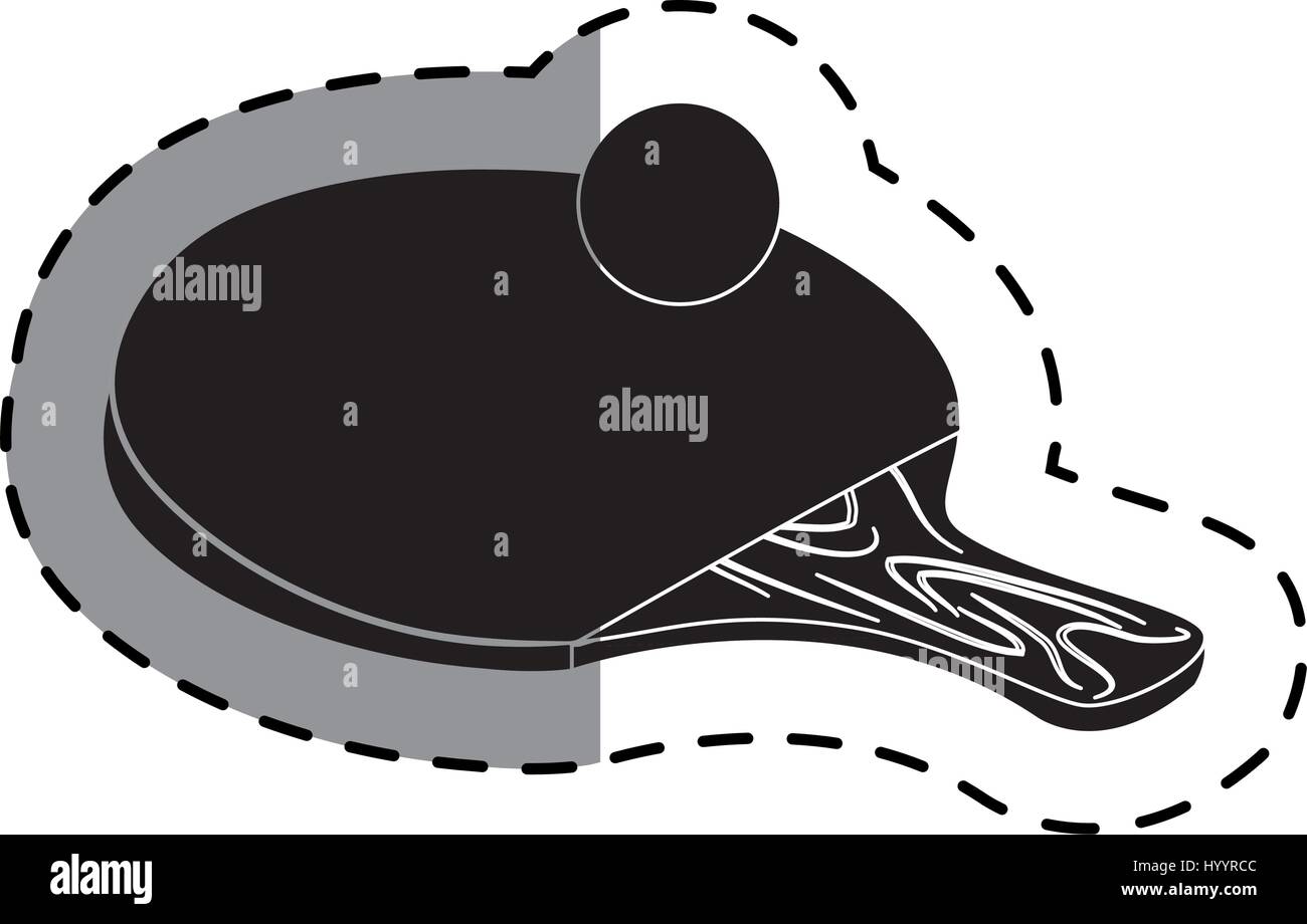 ping pong rackets equipment vector illustration design Stock Vector ...