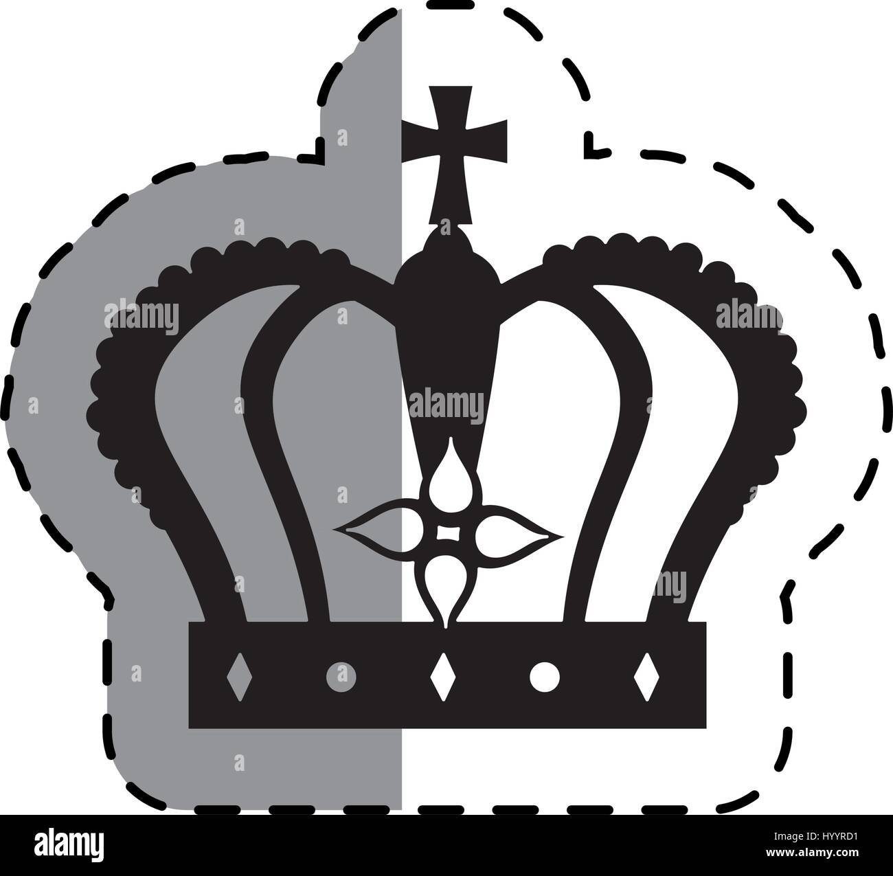 Monarch crown isolated icon vector illustration design Stock Vector ...