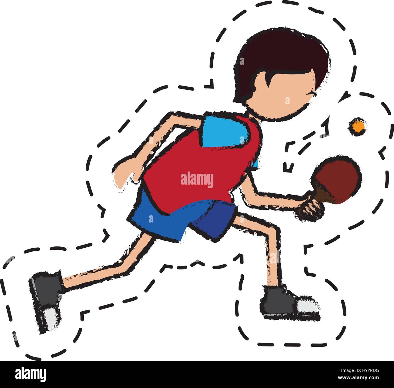 ping pong player avatar vector illustration design Stock Vector Image ...