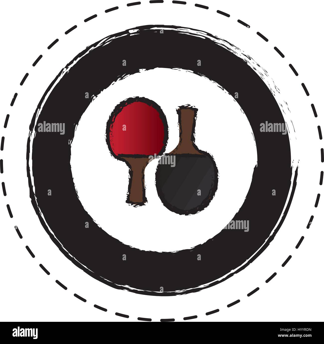 ping pong rackets equipment vector illustration design Stock Vector ...