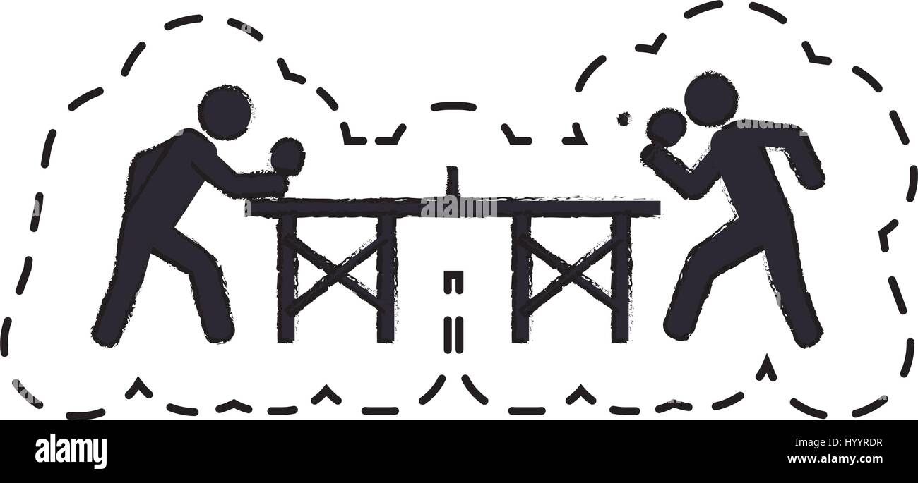 ping pong player avatar vector illustration design Stock Vector Image ...