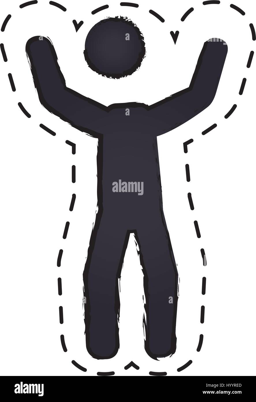 human figure silhouette icon vector illustration design Stock Vector ...