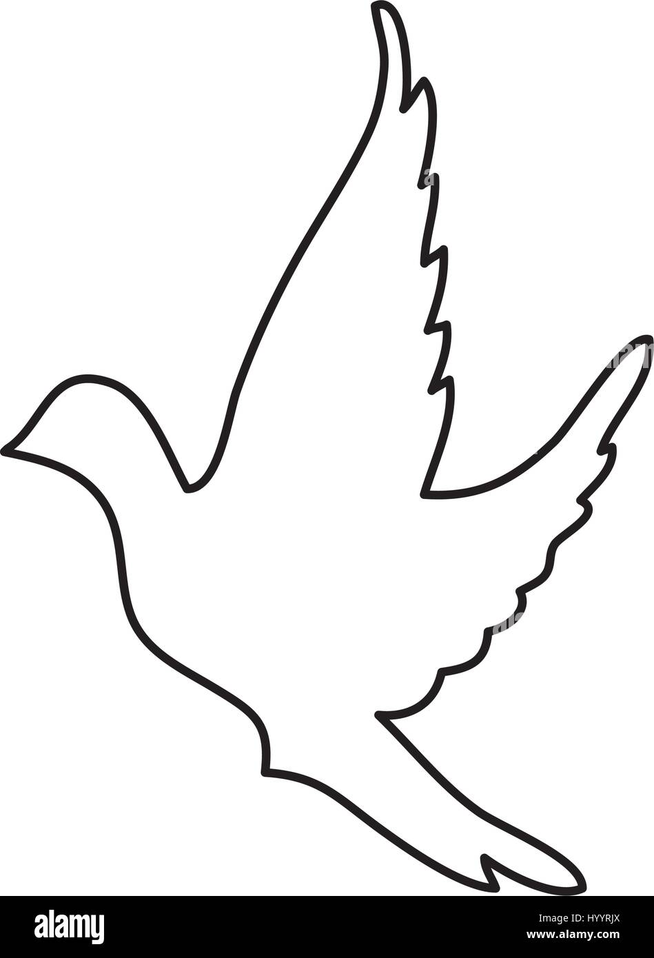 cute dove isolated icon vector illustration design Stock Vector Image ...