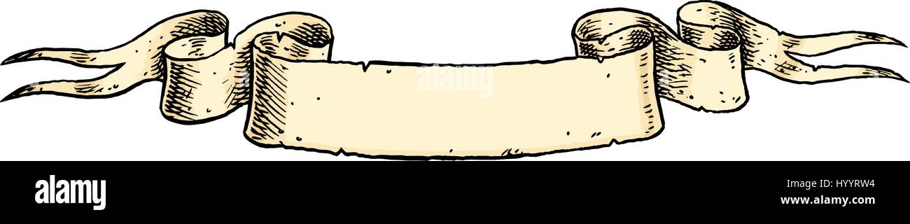 Paper scroll cartoon hi-res stock photography and images - Alamy