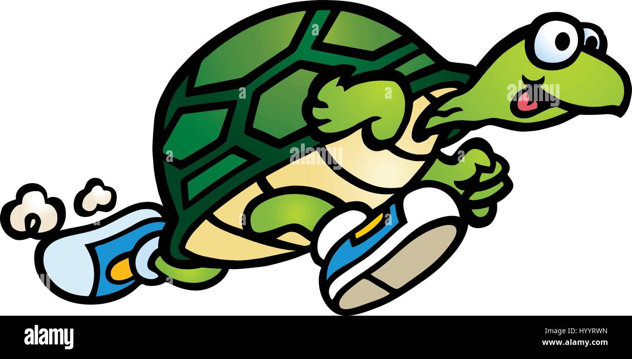 Fast tortoise Stock Vector Images - Alamy