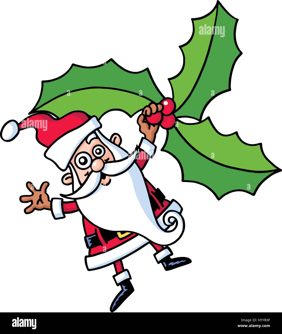 Santa claus coming christmas Cut Out Stock Images & Pictures - Alamy