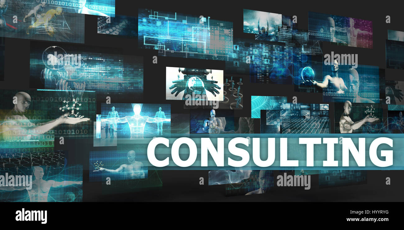Consulting Presentation Background with Technology Abstract Art Stock ...