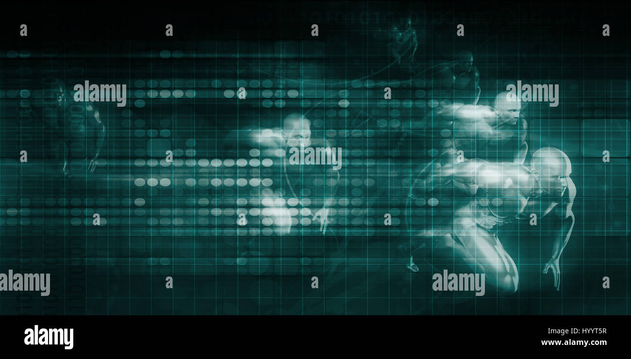 Business Team Running with Clear Direction and Vision Stock Photo - Alamy