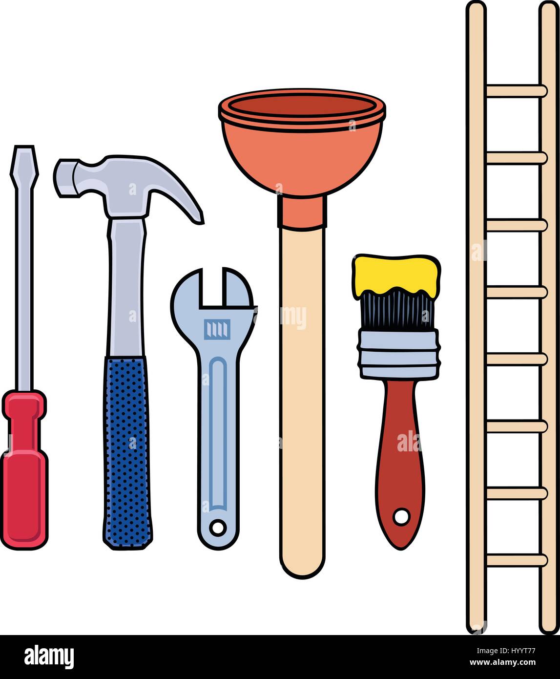 Red toolbox with tools hi-res stock photography and images - Alamy