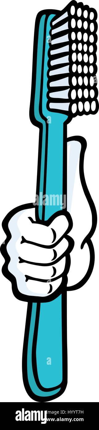Vector color icon toothbrush Stock Vector Images - Alamy