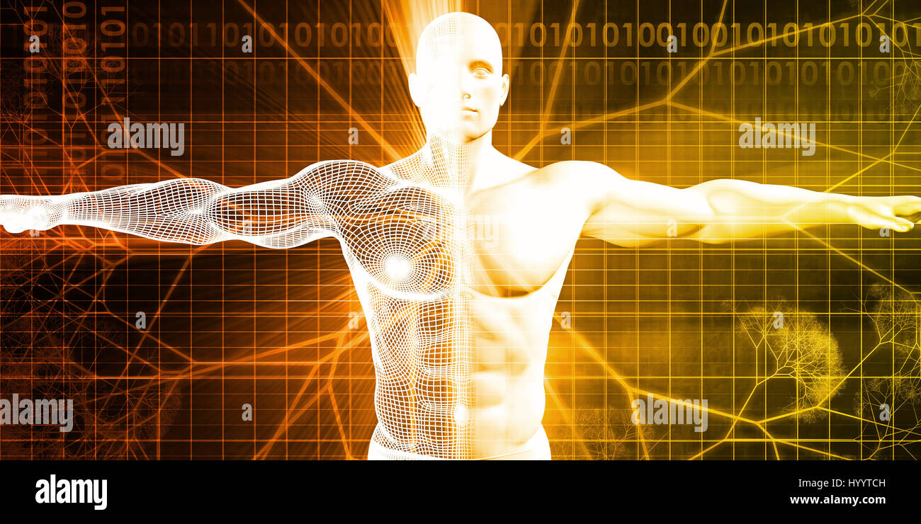 Digital Anatomy with Technology Theme Concept as Art Stock Photo - Alamy