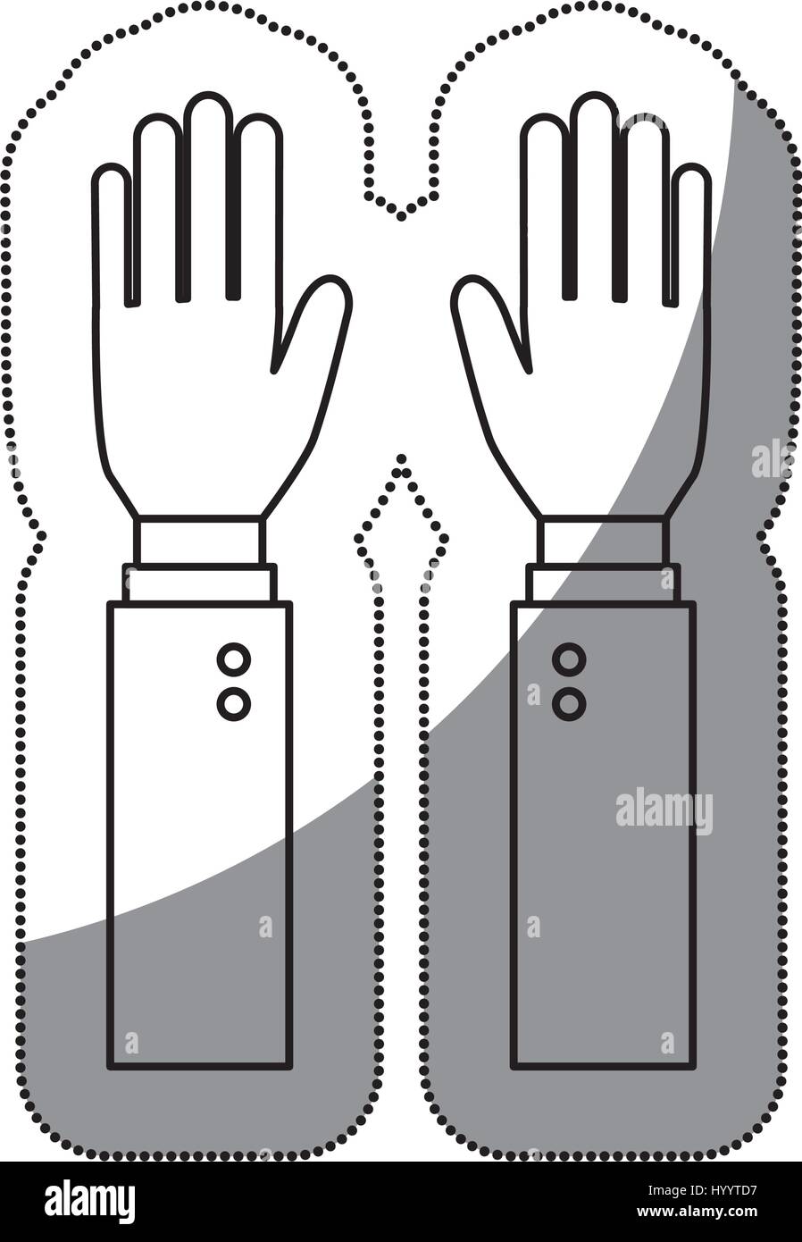 hands human isolated icon Stock Vector Image & Art - Alamy