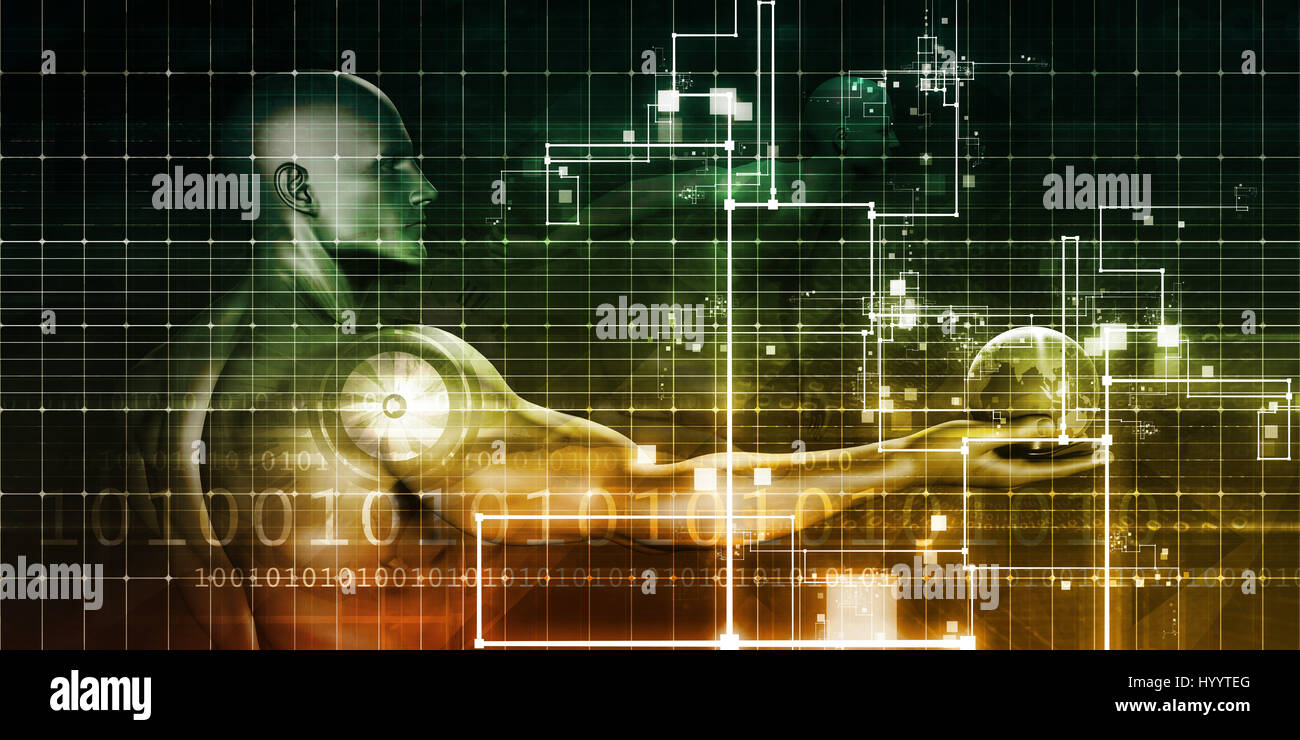 Science Technology Worldwide Research and Development Art Stock Photo ...