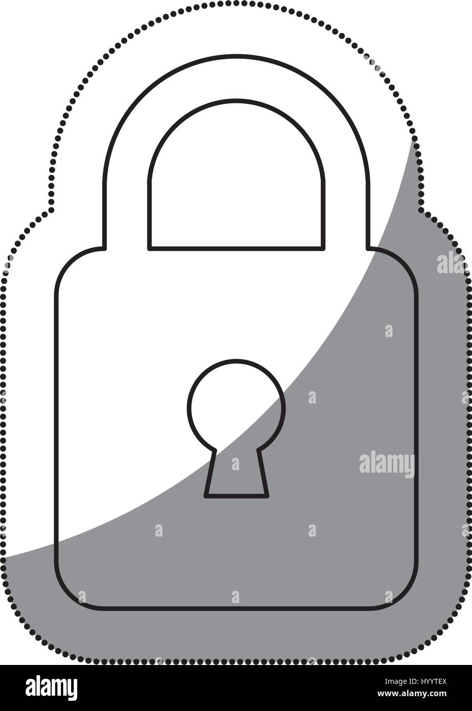 safe padlock isolated icon Stock Vector Image & Art - Alamy