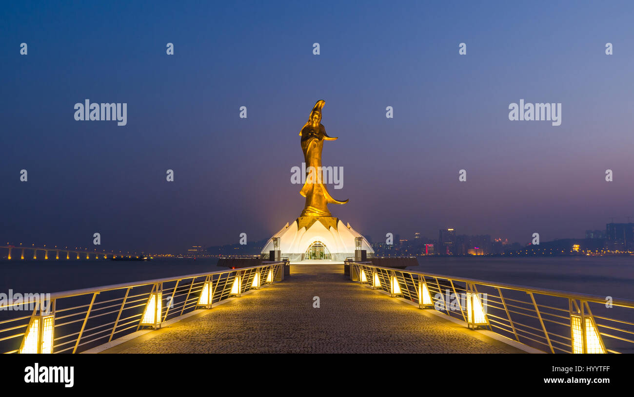 Statue of kun iam macau famous landmark of macau china Stock Photo - Alamy