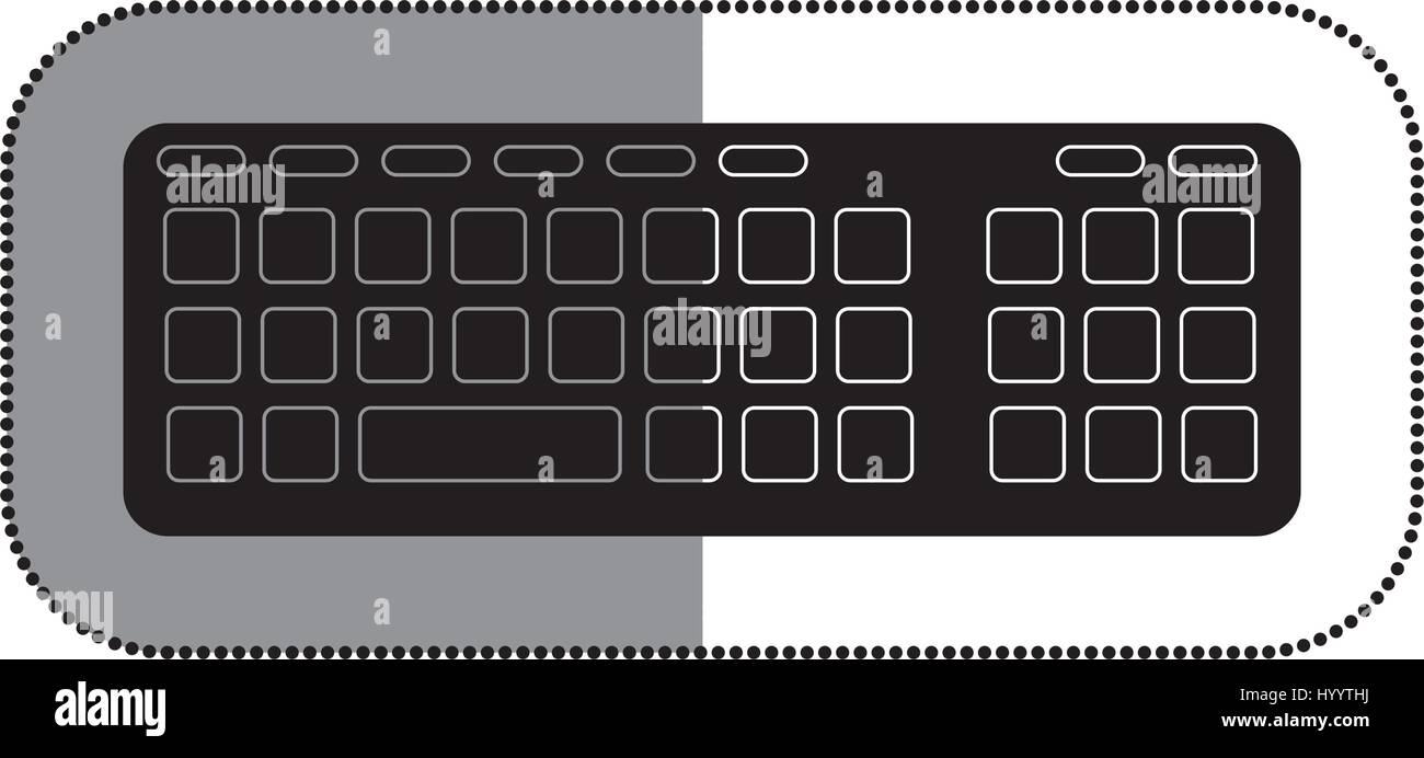 computer keyboard isolated icon Stock Vector Image & Art - Alamy