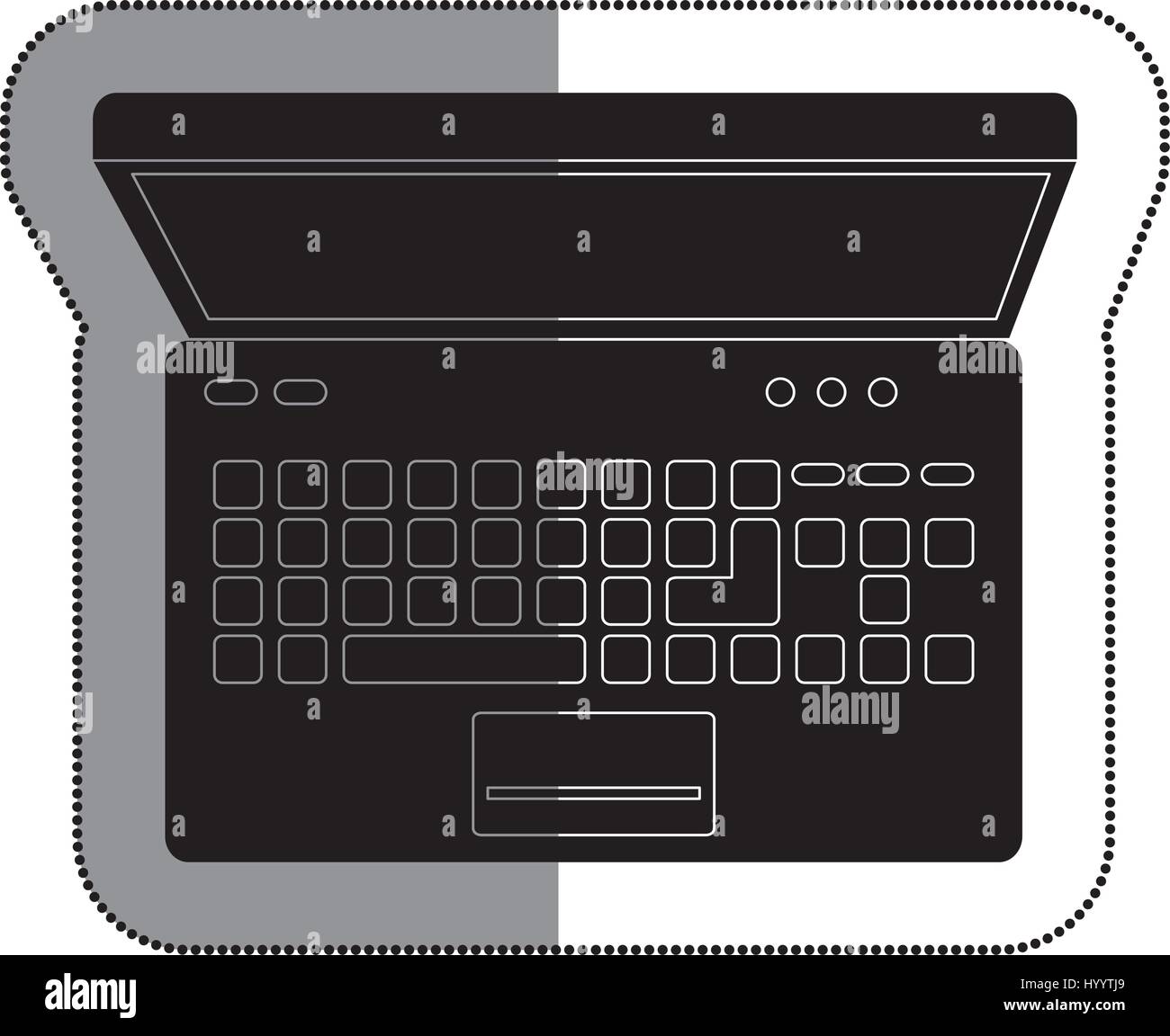 computer laptop isolated icon Stock Vector Image & Art - Alamy