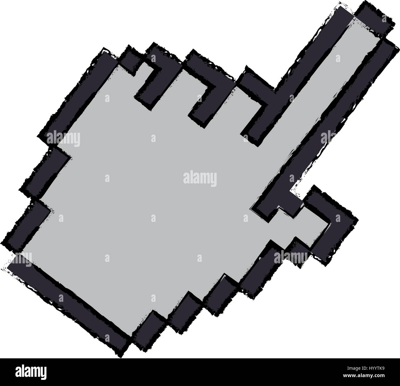 hand pointer isolated icon Stock Vector Image & Art - Alamy