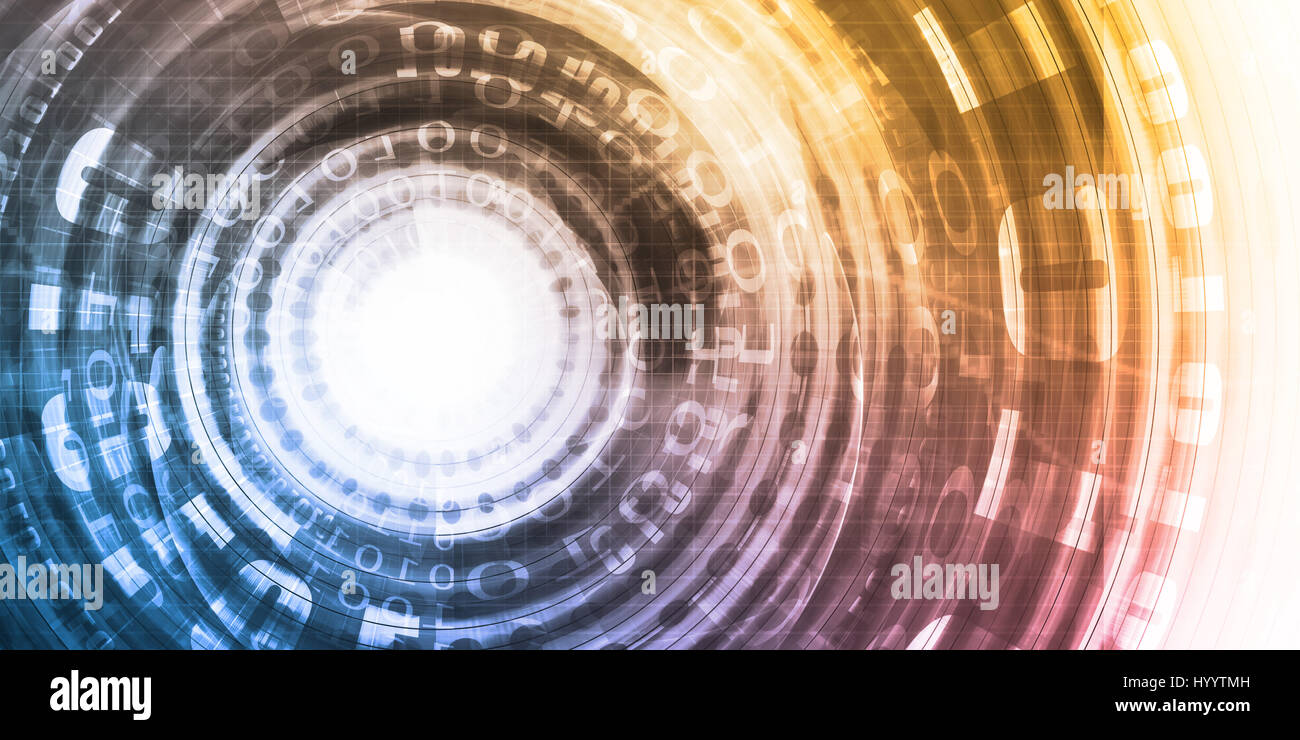 Binary Data Abstract Background for Digital Technology Stock Photo - Alamy
