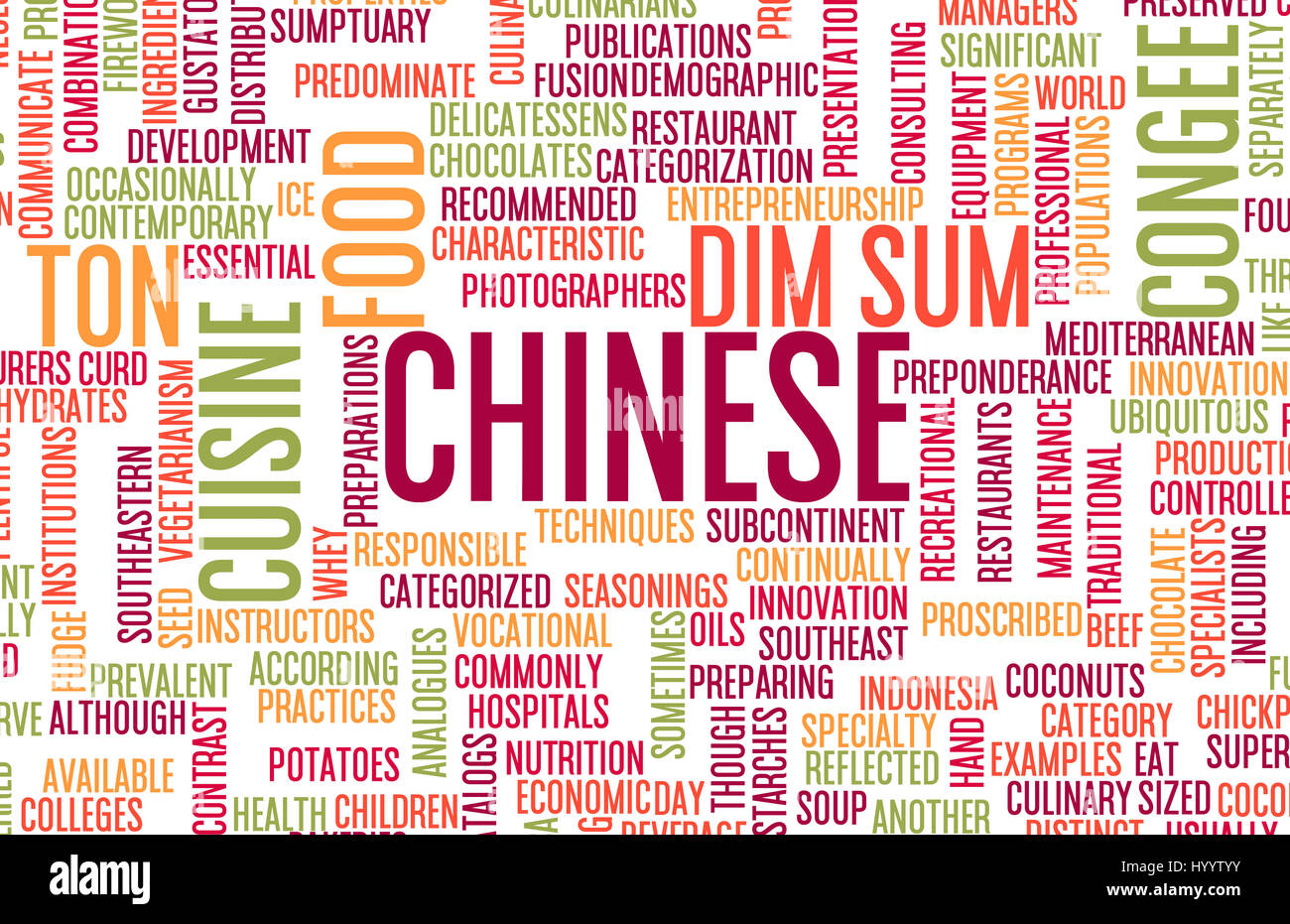 Chinese Food and Cuisine Menu Background with Local Dishes Stock Photo ...