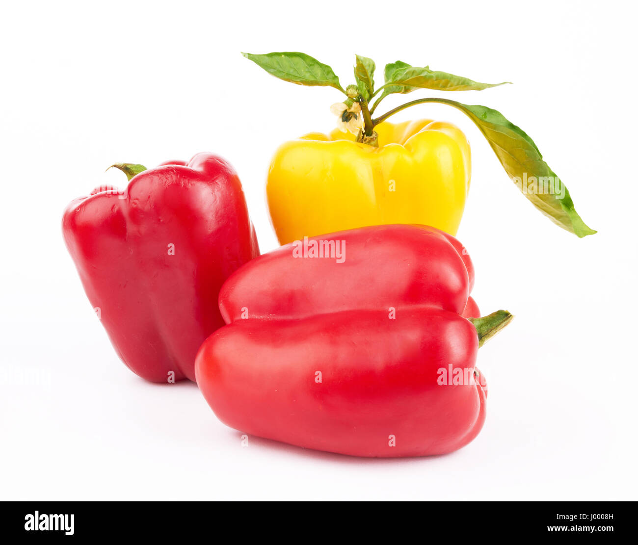 fresh pepper vegetables on white background Stock Photo - Alamy