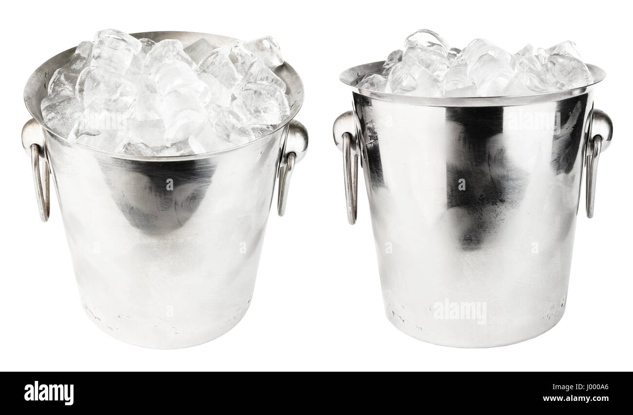 ice bucket isolated on white background Stock Photo - Alamy