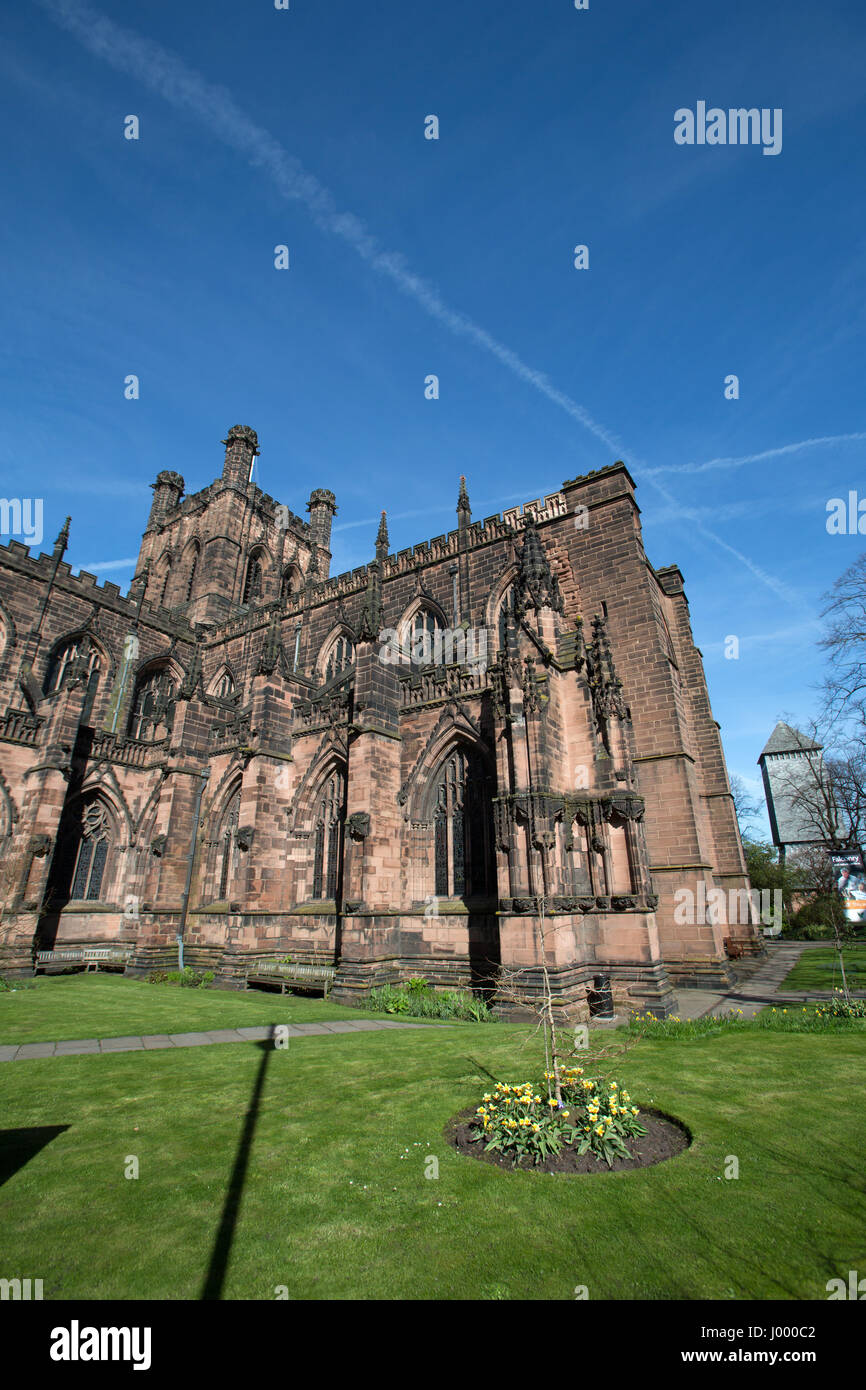 City of Chester, England. The south façade of the historic Chester ...