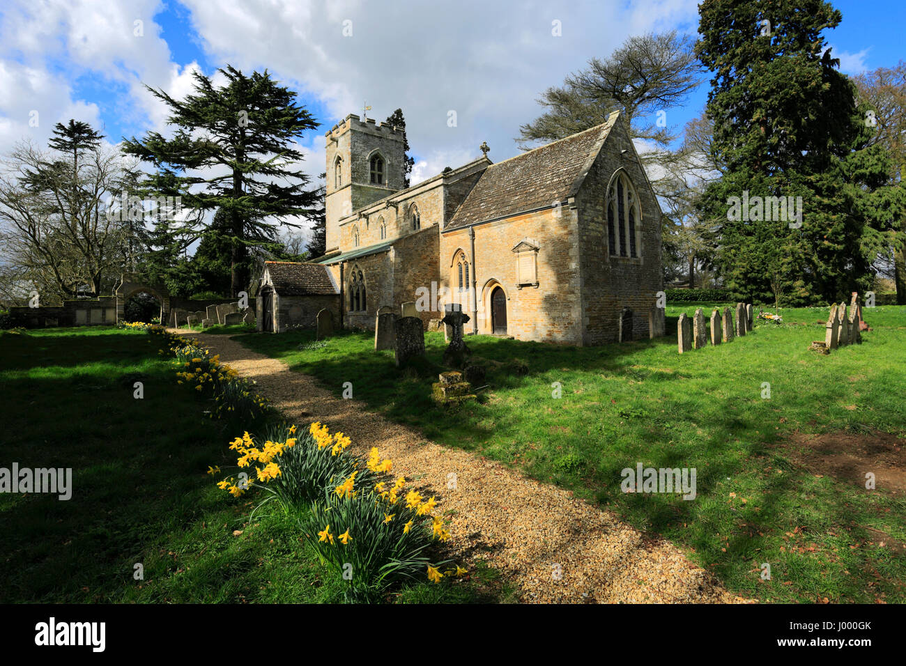 Spring, St Martins church, Lyndon village, Rutland, Rutland County ...