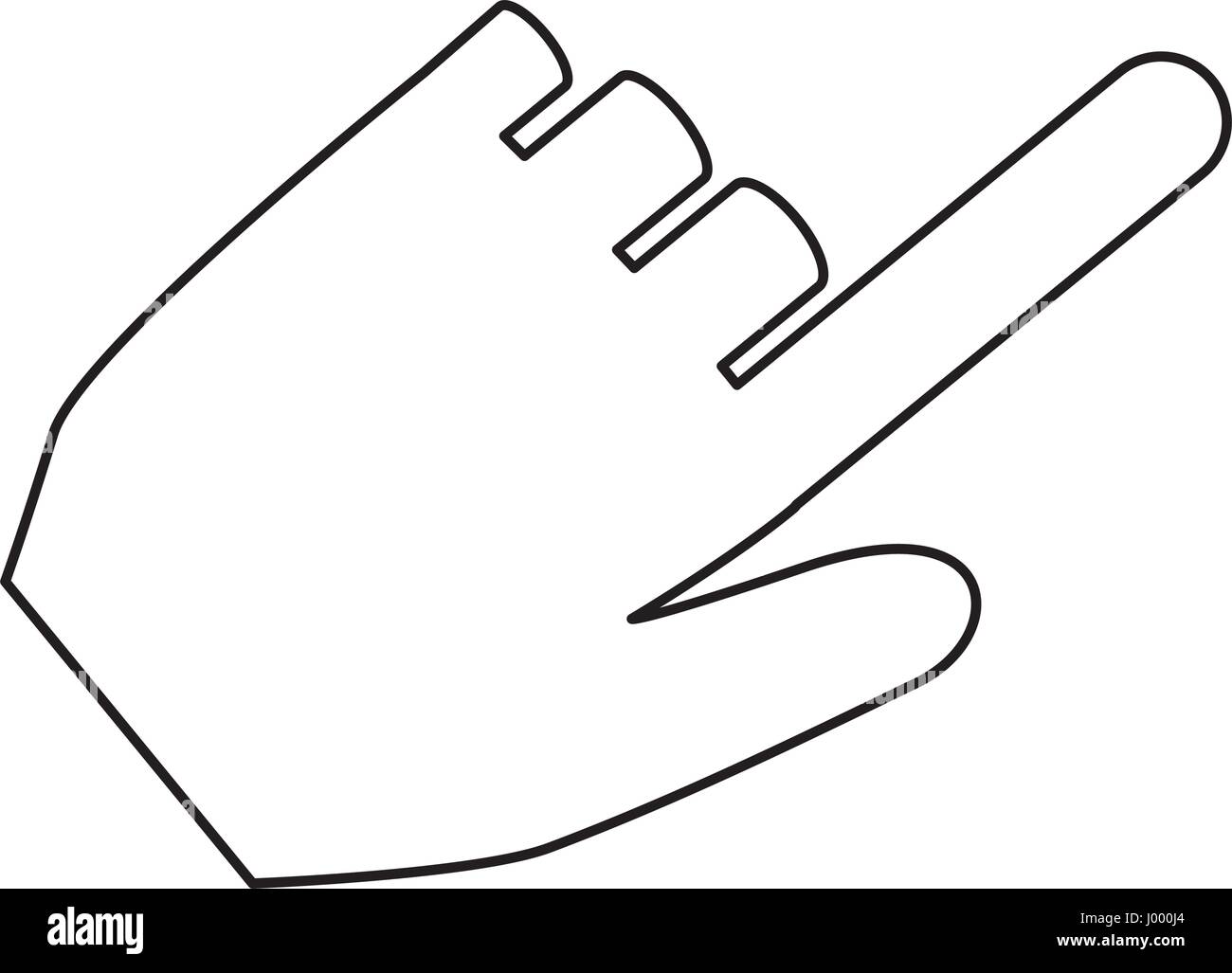 hand human pointer icon vector illustration design Stock Vector Image ...