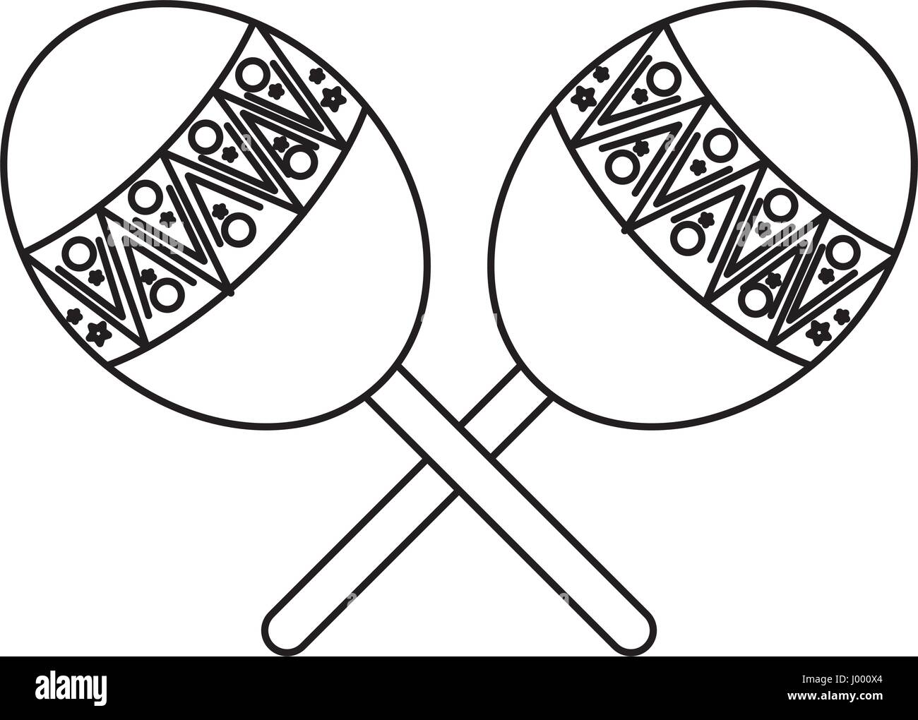 Maracas tropical instrument icon vector Cut Out Stock Images & Pictures ...