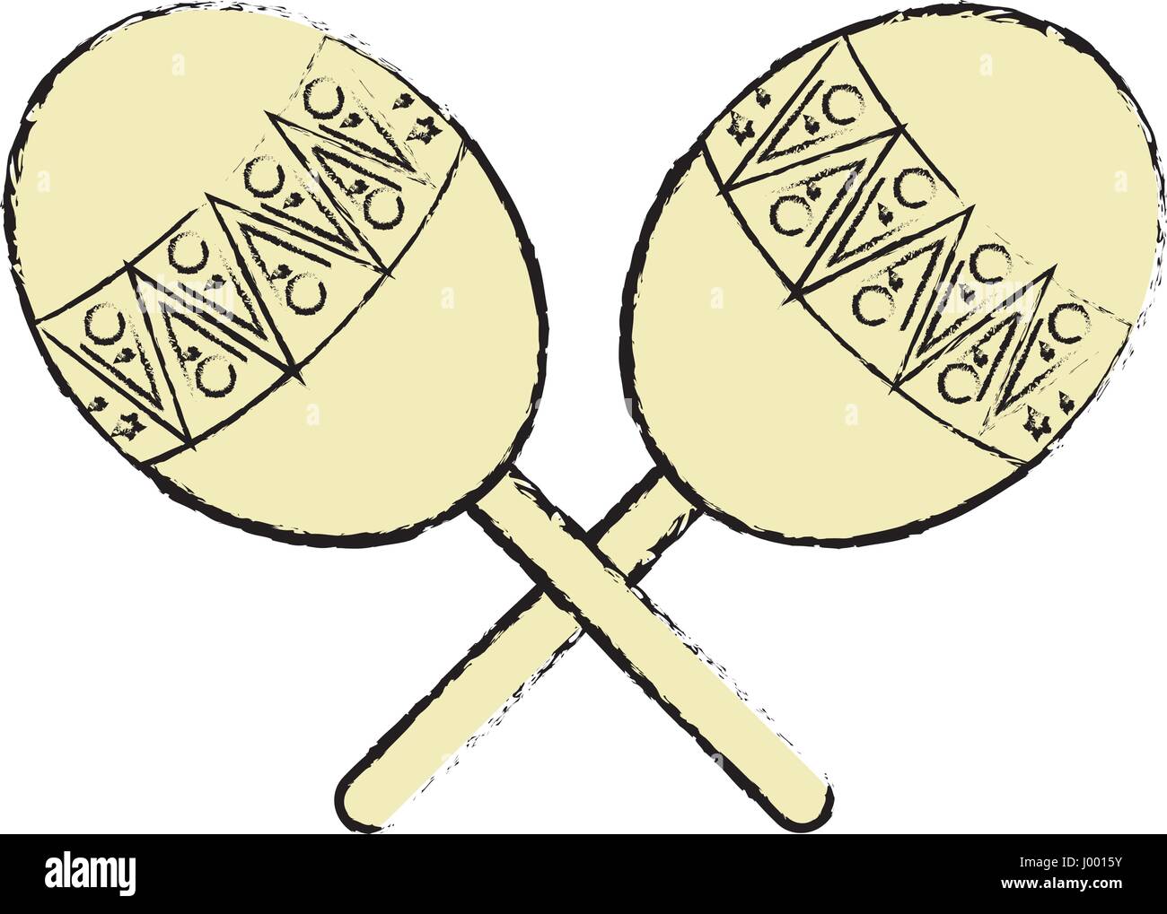 tropical maracas isolated icon vector illustration design Stock Vector ...