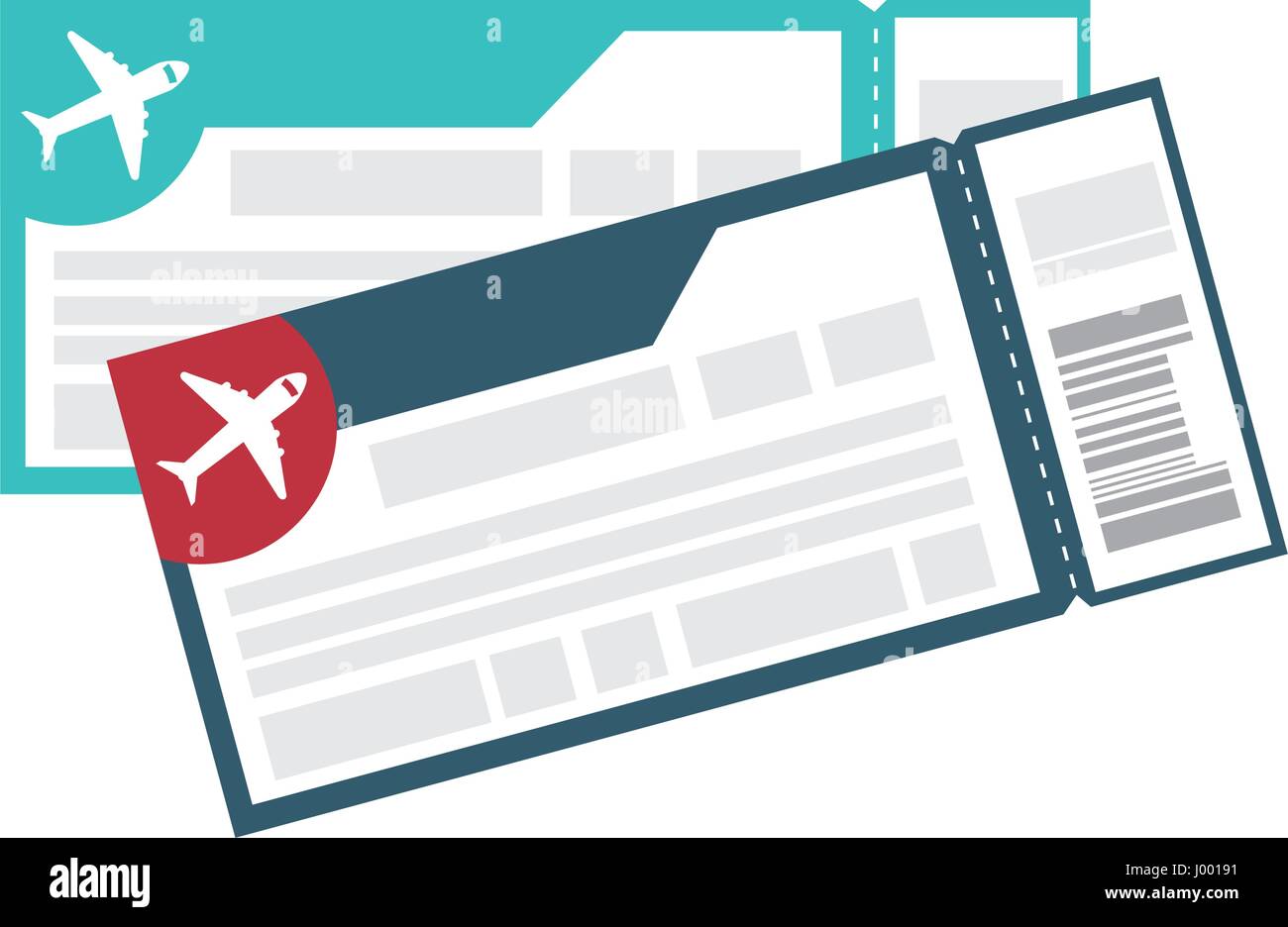 flight tickets isolated icon vector illustration design Stock Vector ...