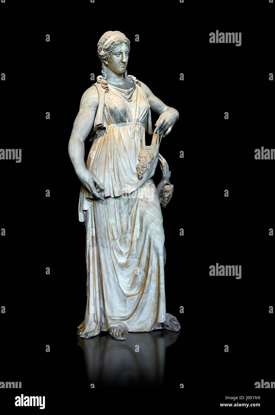 Bacchante or Ariadne, Roman marble statue of c.150 AD. The Borghese ...
