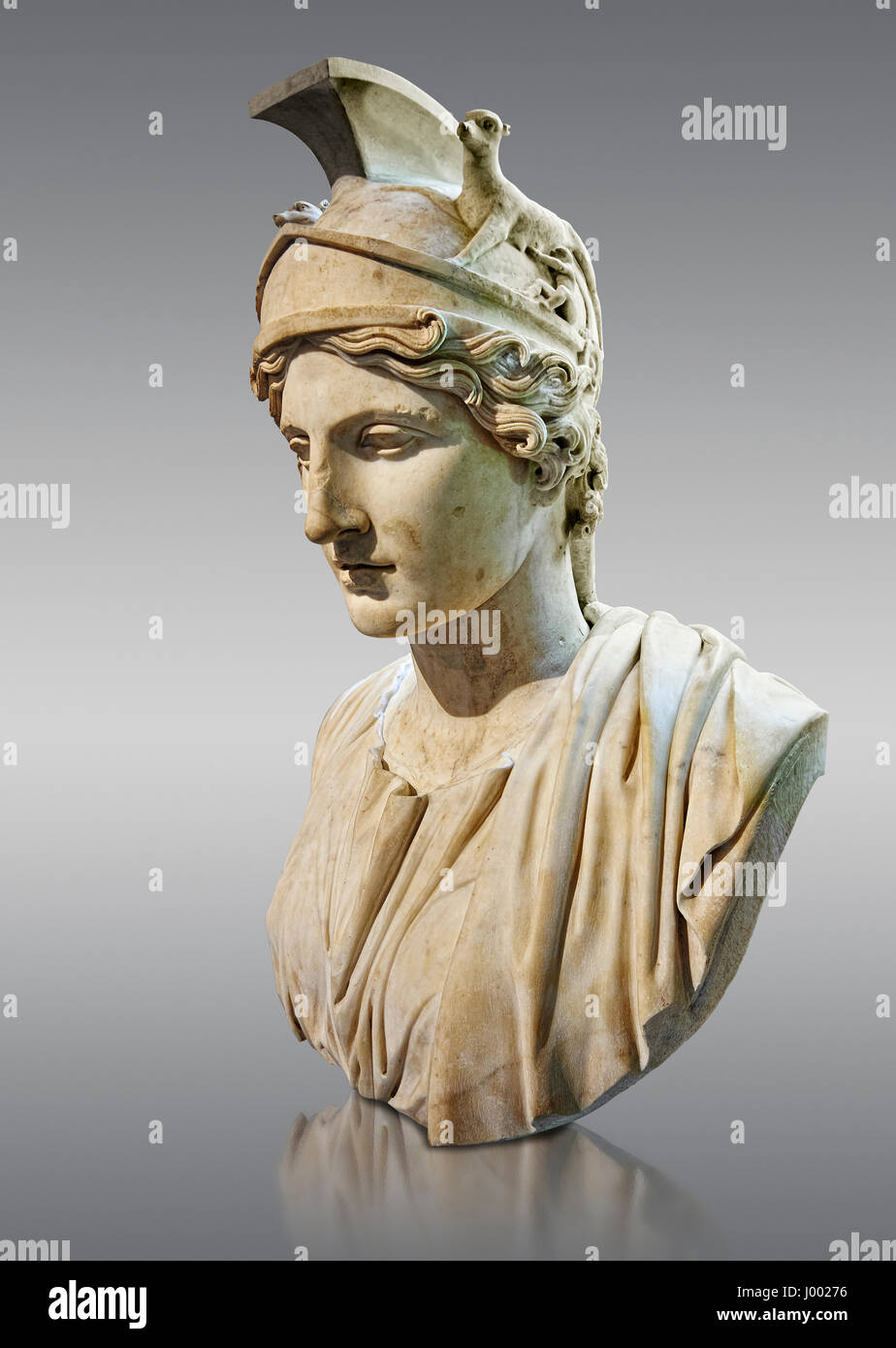 Bust of Rome - a 1st or 2nd century Ad Roman sculpture made in marble ...