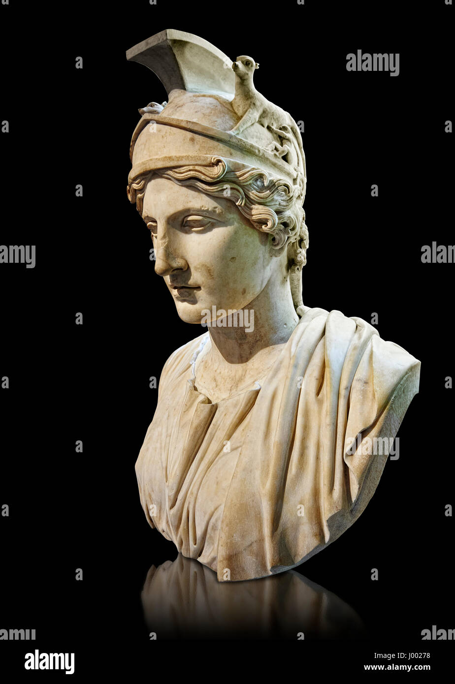 Bust of Rome - a 1st or 2nd century Ad Roman sculpture made in marble ...