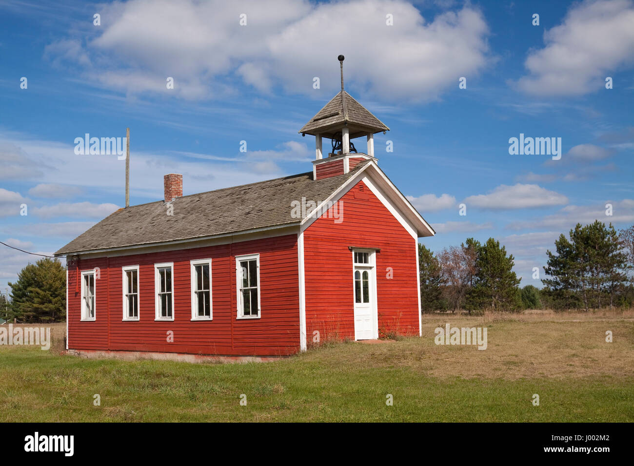 Old Red School House Stock Photo - Alamy