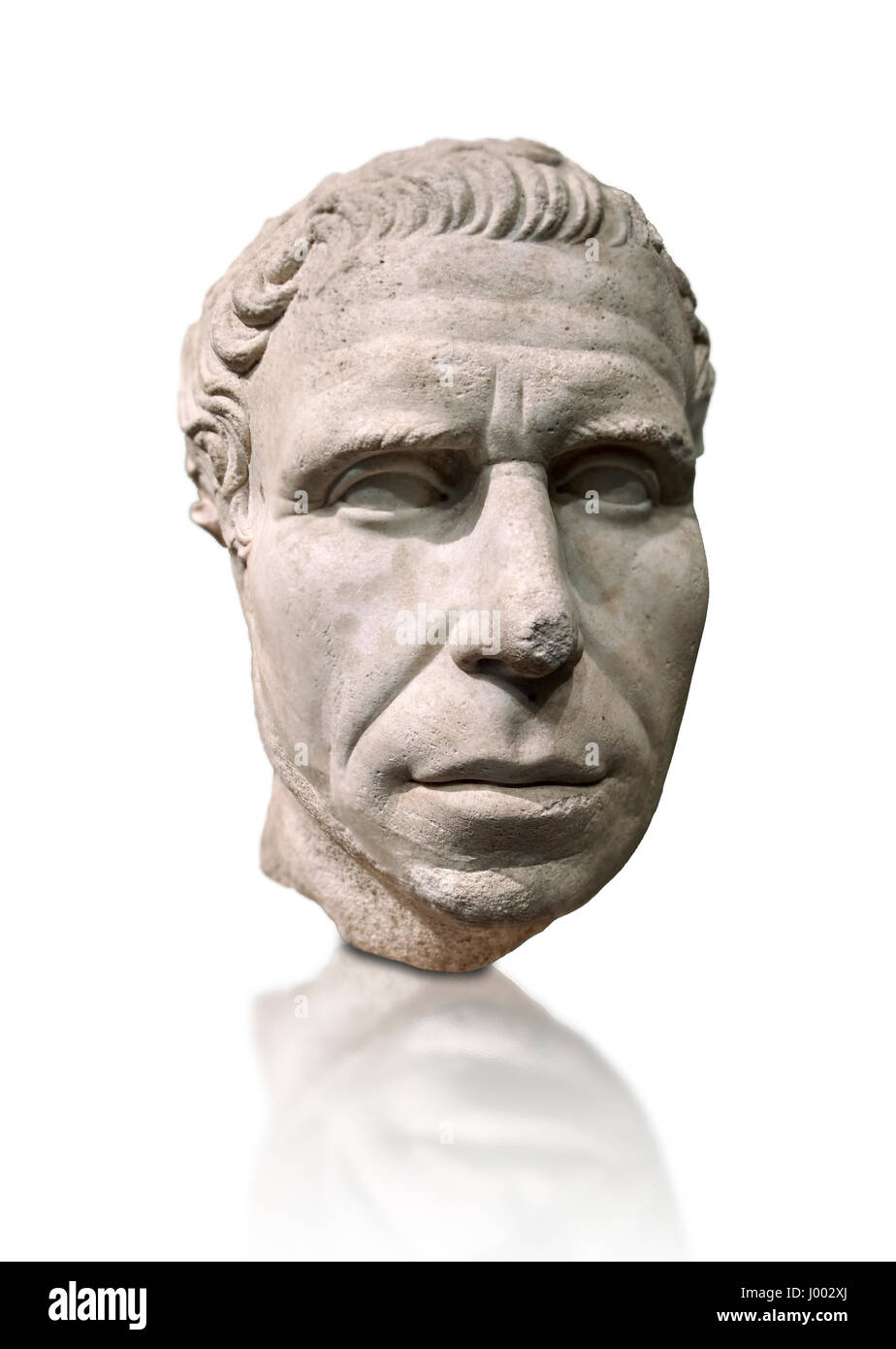 Roman portrait bust from circa 30 BC excavated from the Valle Giardino ...