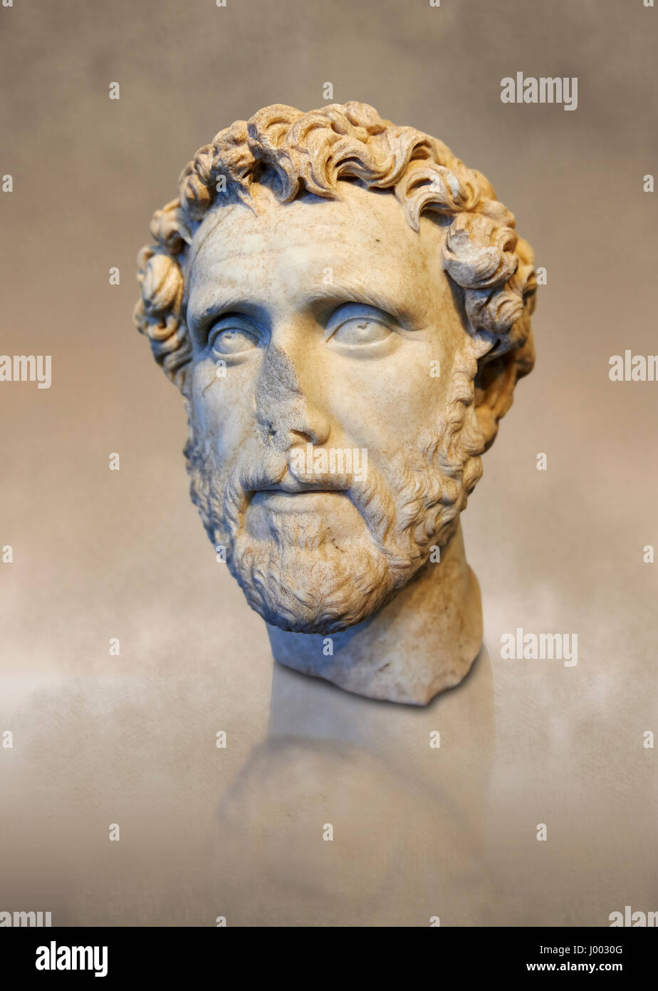 Roman portrait bust of Emperor Antoninus Pius, 138-161 AD. Titus ...