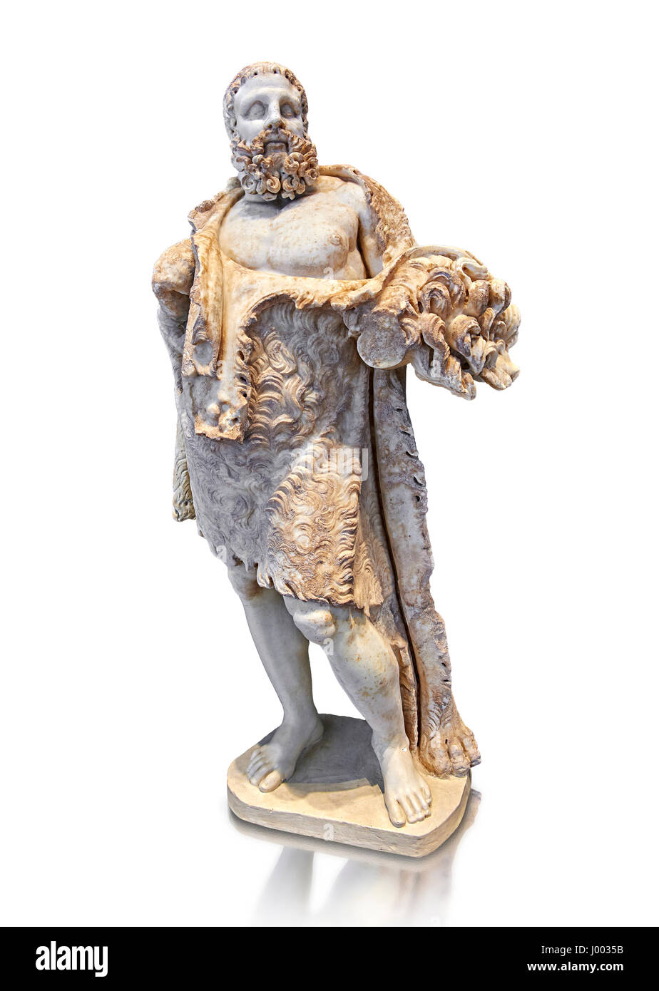Roman statue of Hercules portrayed as a mature man at rest, mid 2nd ...