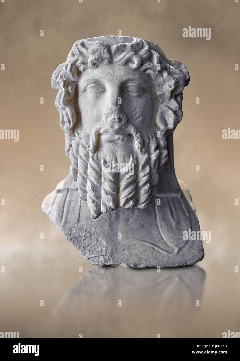 Double sided Roman herm of Dionysus from the mid 2nd cent. AD excavated ...